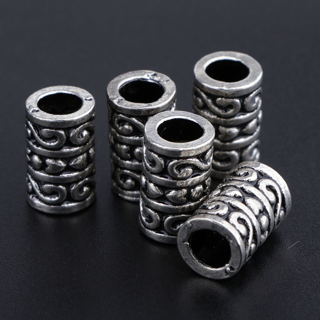 5Pcs Noorse Vikings Kralen Haar Buis Kralen Dreadl... – Grandado