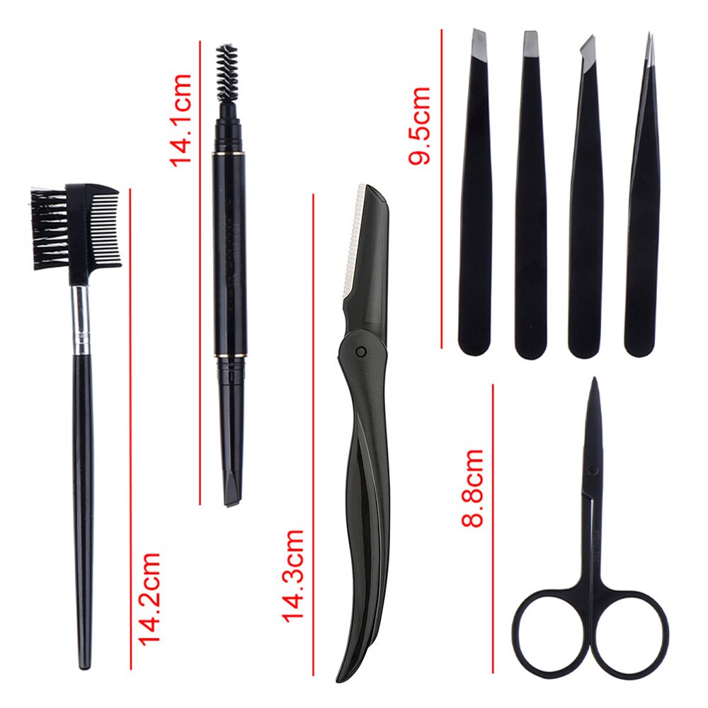 8 IN 1 Carbon steel Eyebrow Trimmer Set Eyebrow Sh... – Grandado
