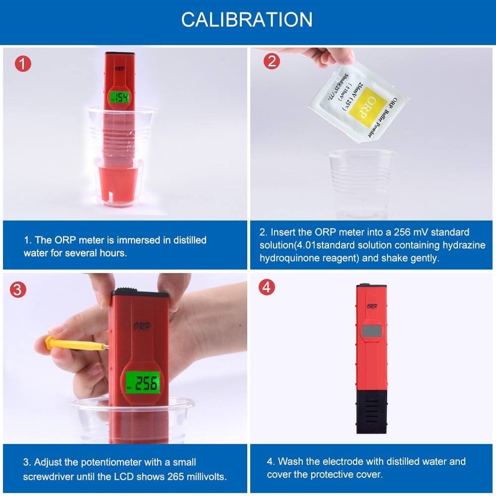 sold LCD Digital type red pen ORP tester -1999~199... – Vicedeal