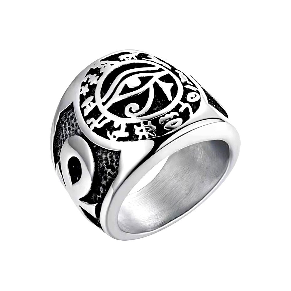Egyptian Pharaoh Eye of Horus Rings for Men Vintag... – Vicedeal