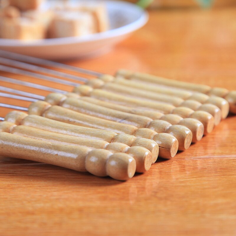 Newly Stainless Steel BBQ Skewer Sticks Fruit Shis... – Grandado