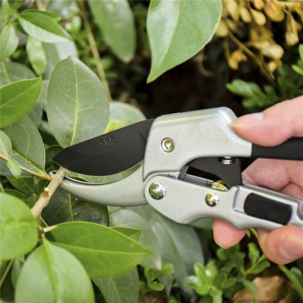 20cm Hand Garden Scissor Ratchet Plant Trim Hortic... – Vicedeal