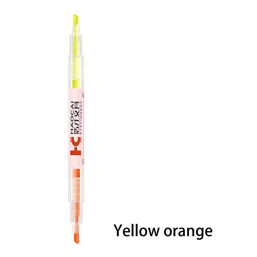 Double-headed six-color highlighter pen single pac... – Grandado