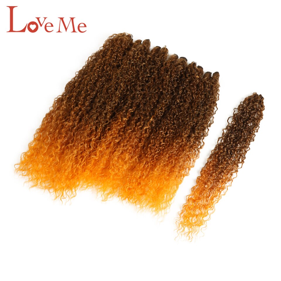 LOVE ME Afro Kinky Curly Hair Bundles 7pcs/pack 22... – Grandado