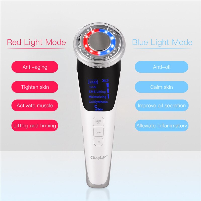 CkeyiN EMS Facial LED Photon Therapy RF Light Ultr... – Grandado