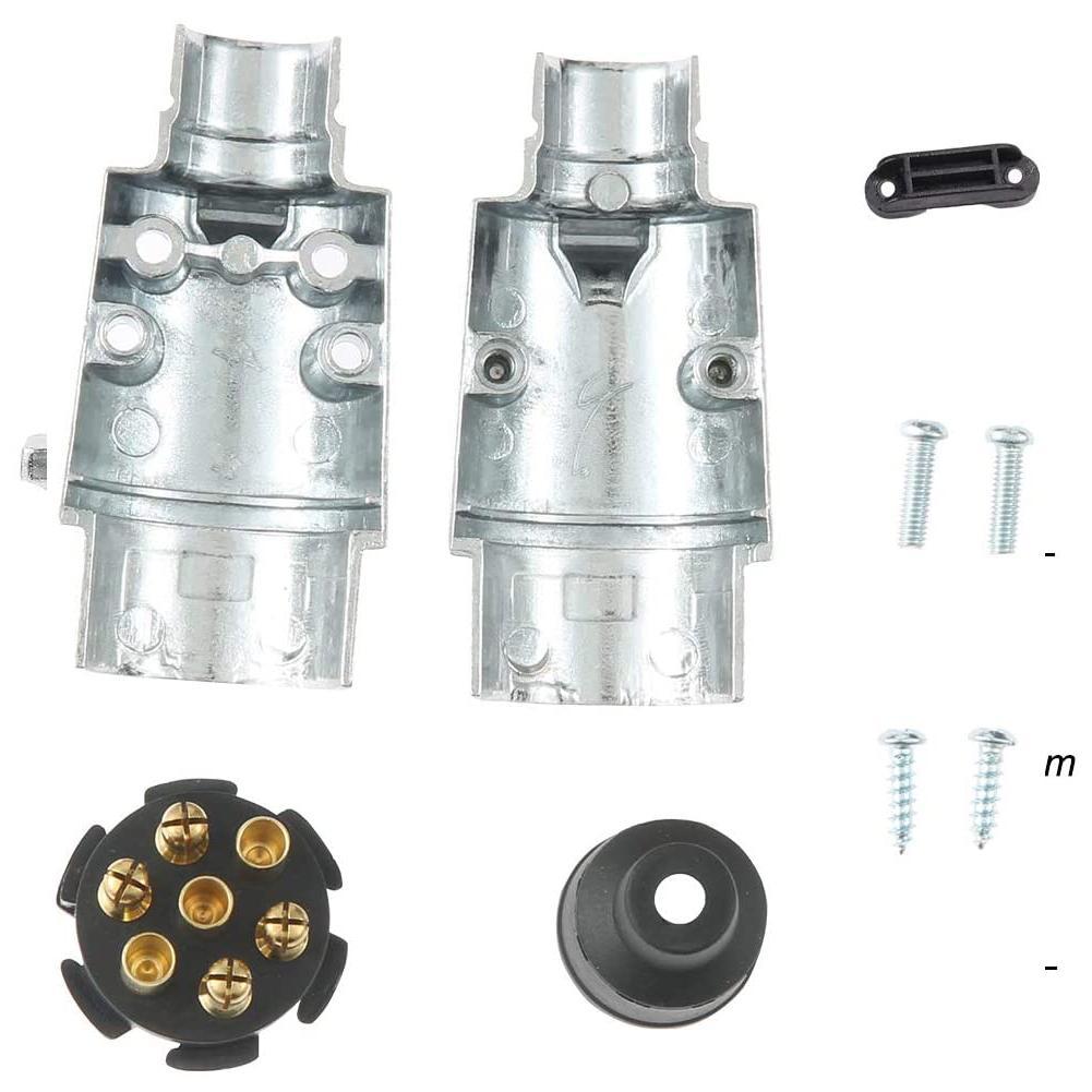 1Pcs 2 In 1 Metalen Trailer Connector Auto Elektri... – Grandado