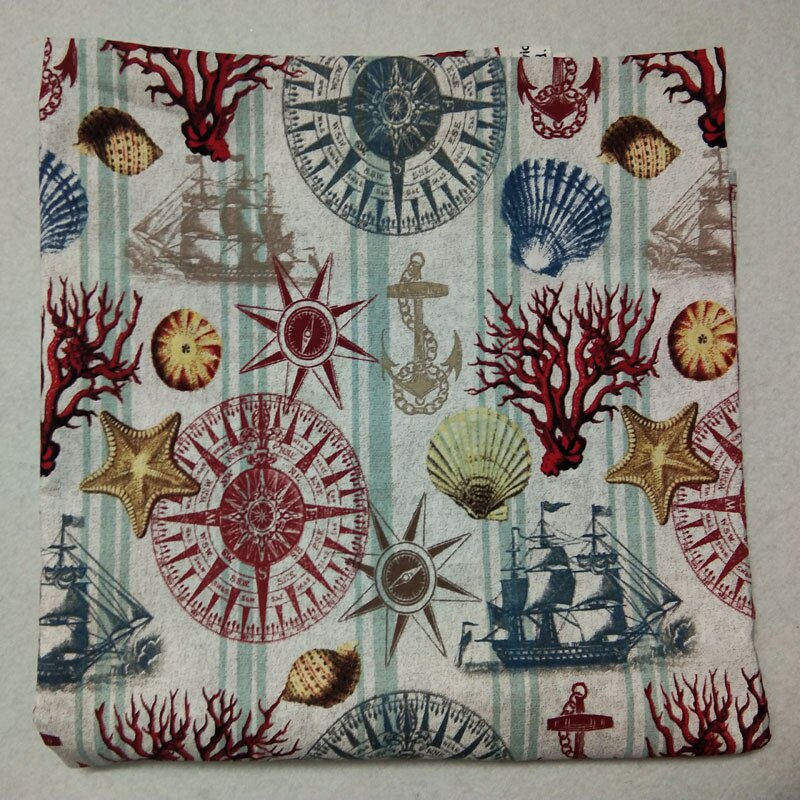 100% Plain Cotton viaPhil Sailing Ship Coral Shell... – Vicedeal