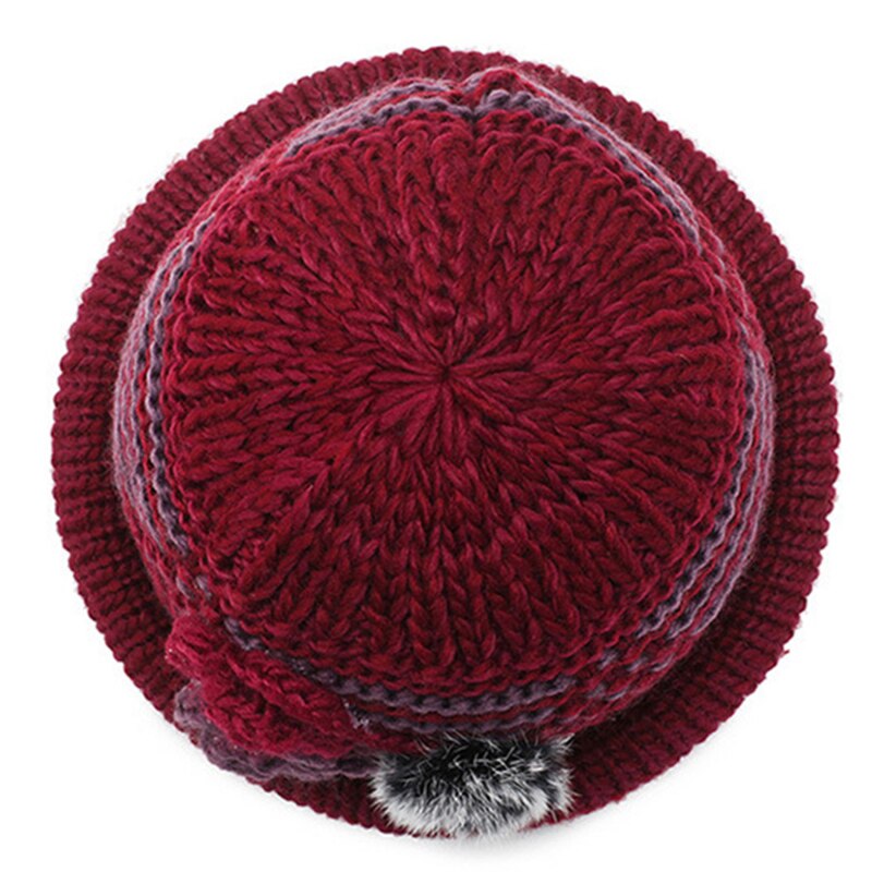 2022 Autumn Winter Middle-Aged Elderly Hat Knitted... – Vicedeal