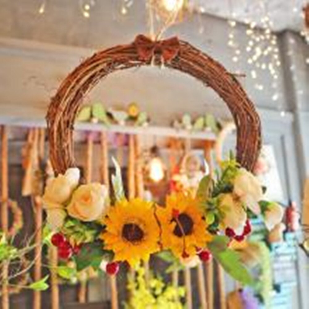 DIY Crafts Rattan Wreath Natural, Crafts Rattan Wr... – Grandado