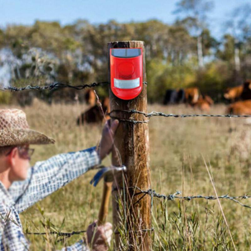 110 dB Solar Sound Light Alarm Wireless IP65 Water... – Grandado