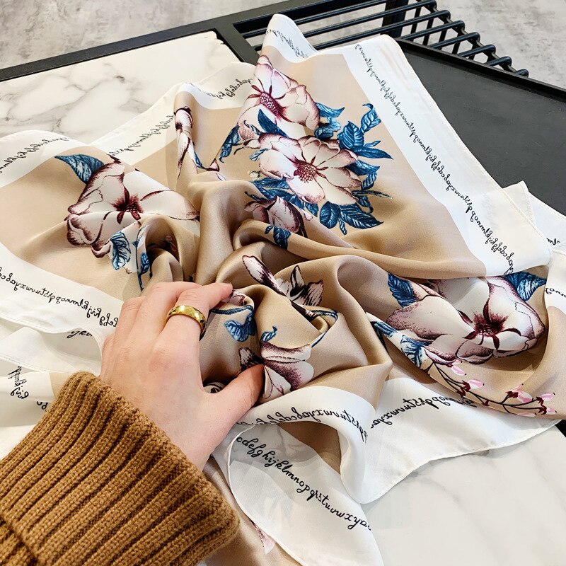 Kleine Sjaals Zijde Satijn Haar Sjaal Voor Vrouwen... – Grandado