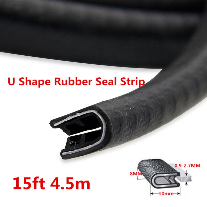 Auto Seal Strip Rubber Tochtstrip Black Protector ... – Grandado