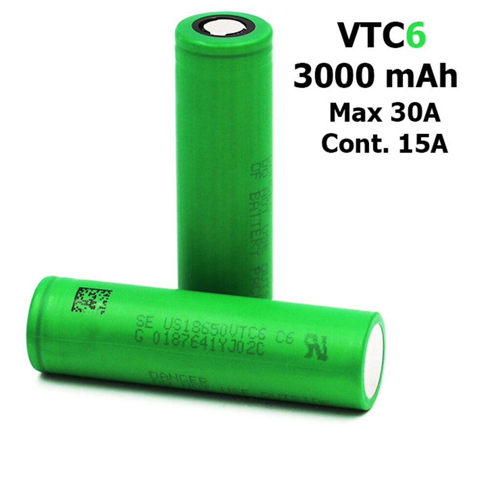 100% Original VTC6 18650 3000 mAh Li ionen 3,7 V b... – Grandado