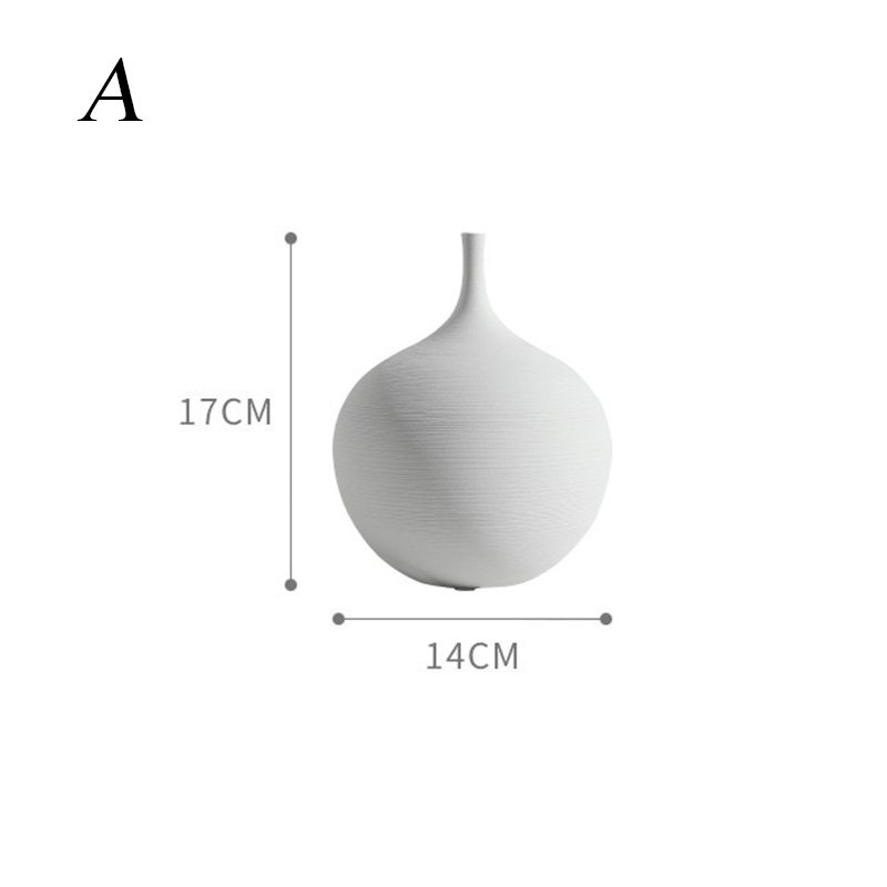 Ceramic Vase Black and White Simple Handmade Art D... – Vicedeal