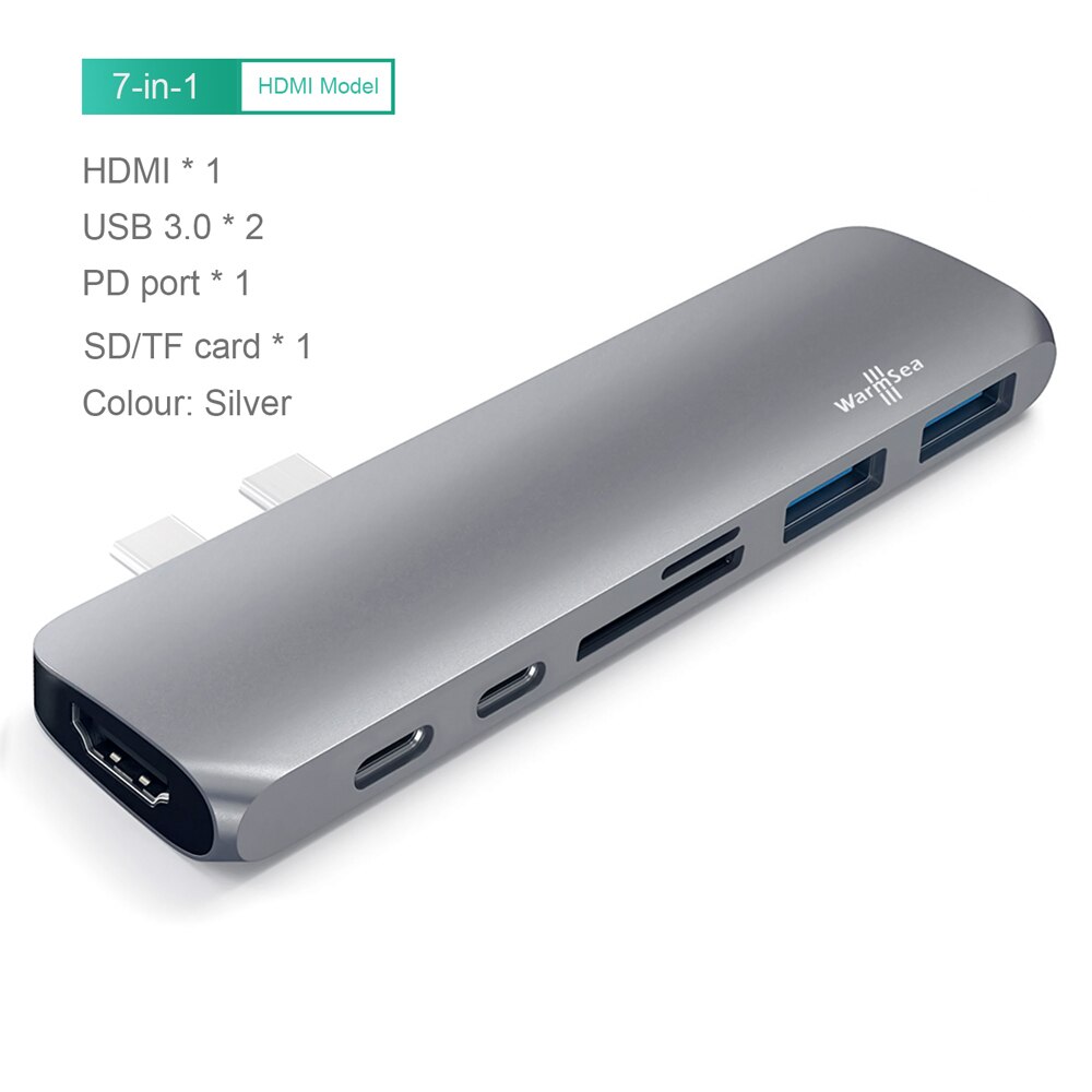 Usb C Hub Type C Thunderbolt 3 Adapter USB-C Dock ... – Vicedeal