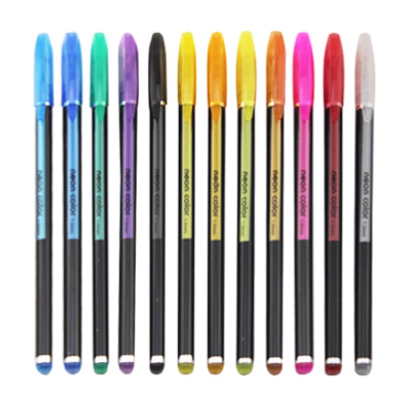 48 Colors Sketch Neon Pen Highlighter fluorescent ... – Grandado