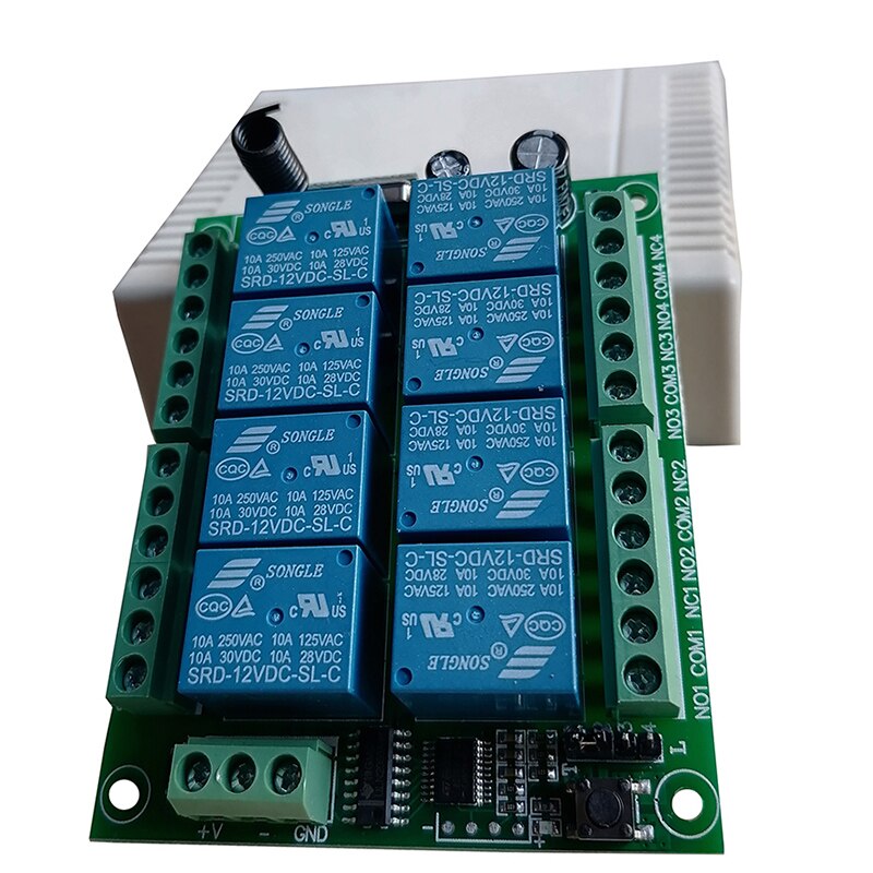 Smart Multiple DC 12V 24V 8CH Wireless Relay RF Re... – Grandado