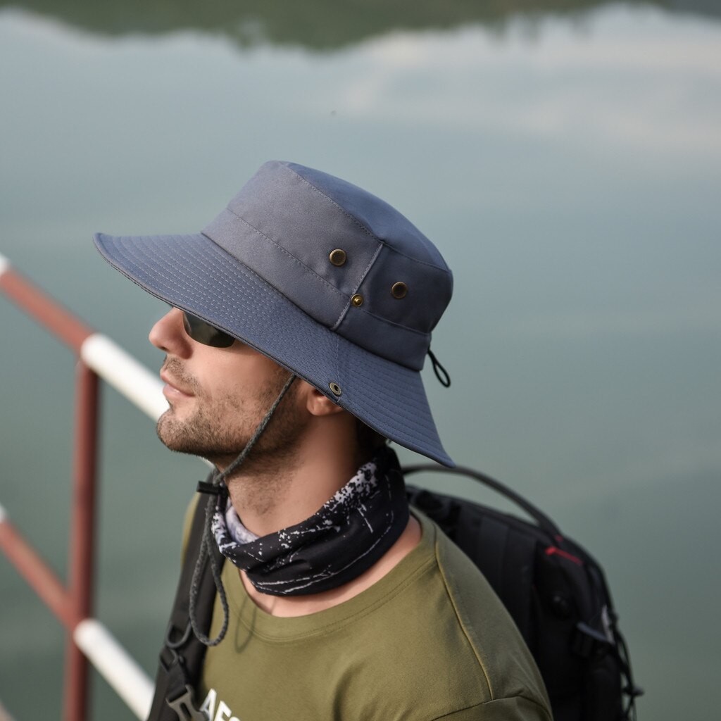 Bucket Hat Waterproof Outdoor Summer Solid Shade H... – Grandado