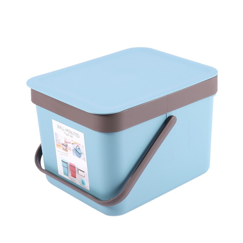 Simple Kitchen Hanging Waste Bin Covered Trash Can... – Grandado