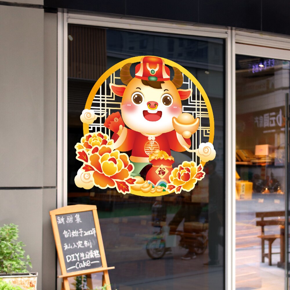 Chinese Window Decals Year Spring Festival FU Stic... – Grandado