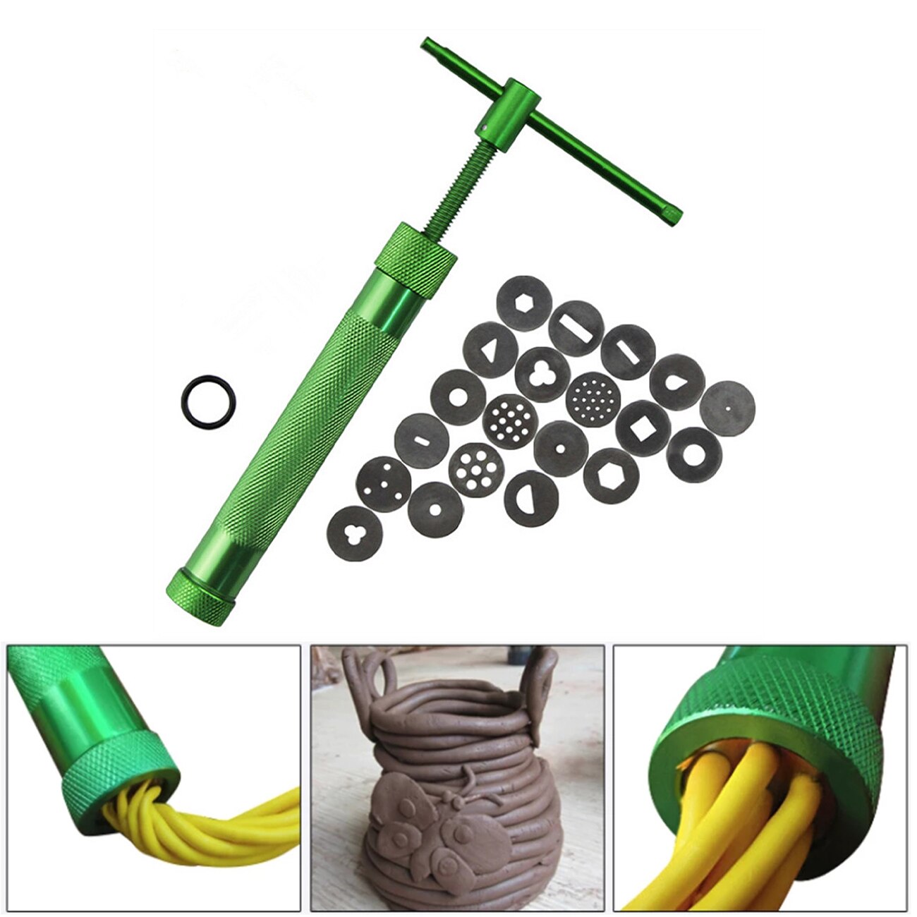 Green Clay Extruders Sculpture Machine Clay Sugar ... – Vicedeal