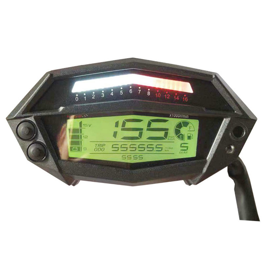 Motorcycle tachometer hour meter digital speedomet... – Vicedeal