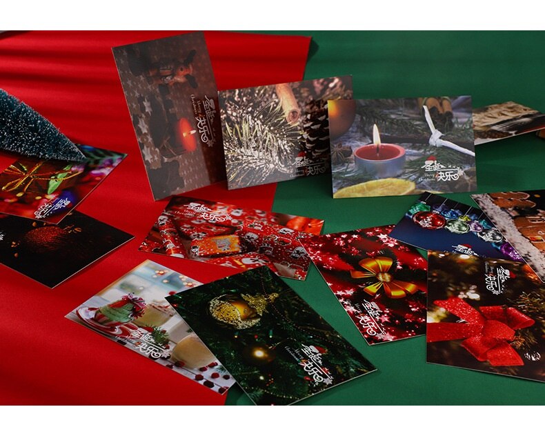 30 Pcs/Set Christmas Series Postcard DIY Happy Chr... – Grandado