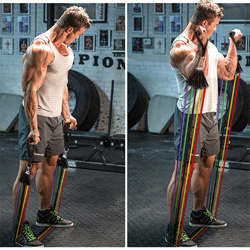 Resistance bands latex body building resistance wi... – Vicedeal