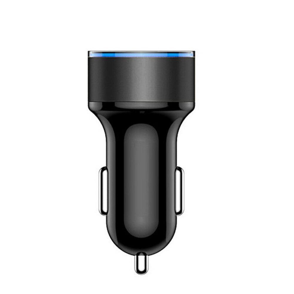 Dubbel usb bil laddare port lcd display 12-24v cig... – Grandado