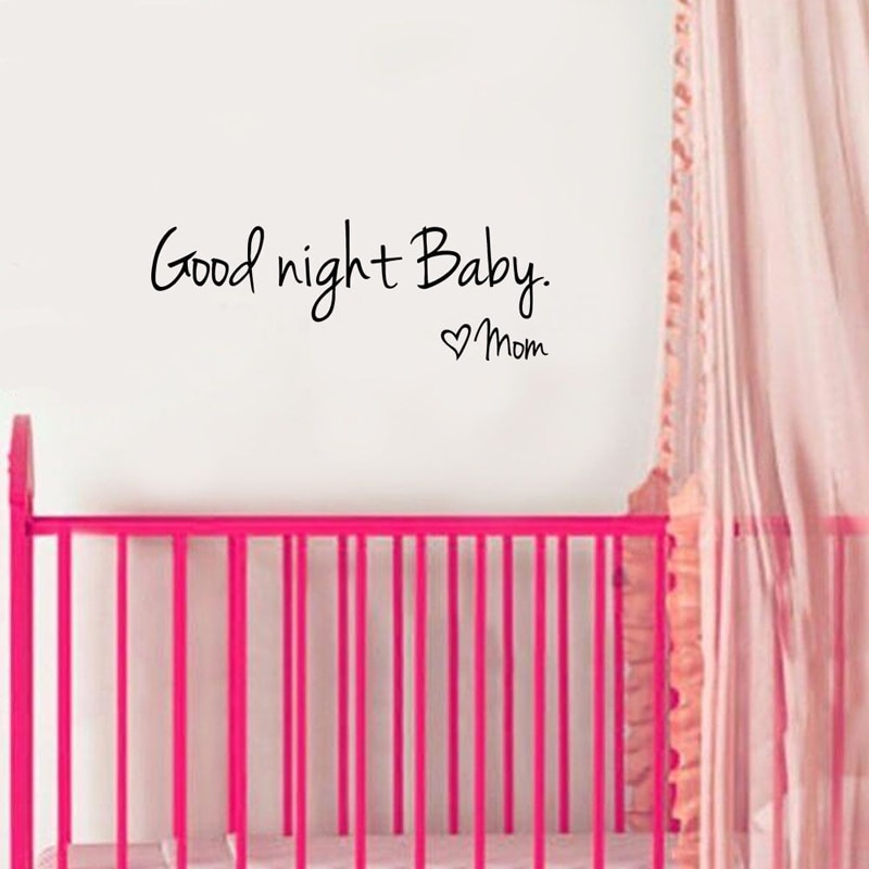 Good night Baby Wall Sticker for kids baby rooms b... – Grandado