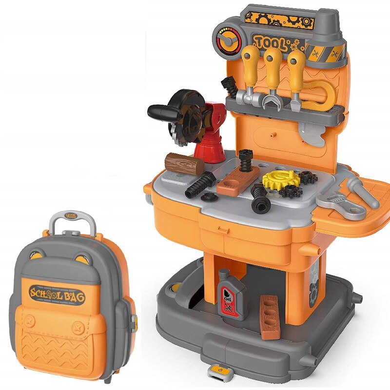31 PCS Kids Tool Set Engineer Role-Play Toy Backpa... – Vicedeal