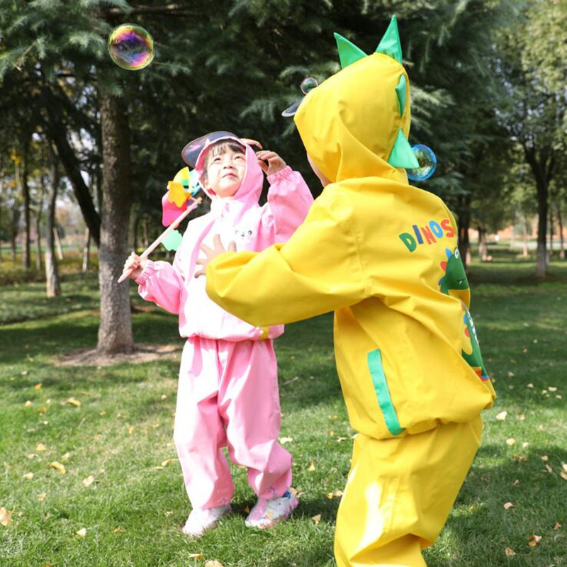 95-140CM Waterproof Raincoat For Children Rain Coa... – Grandado