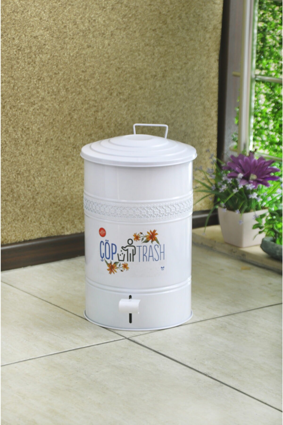 YILDIRAY METAL 16 Liter Garbage Bucket – Grandado