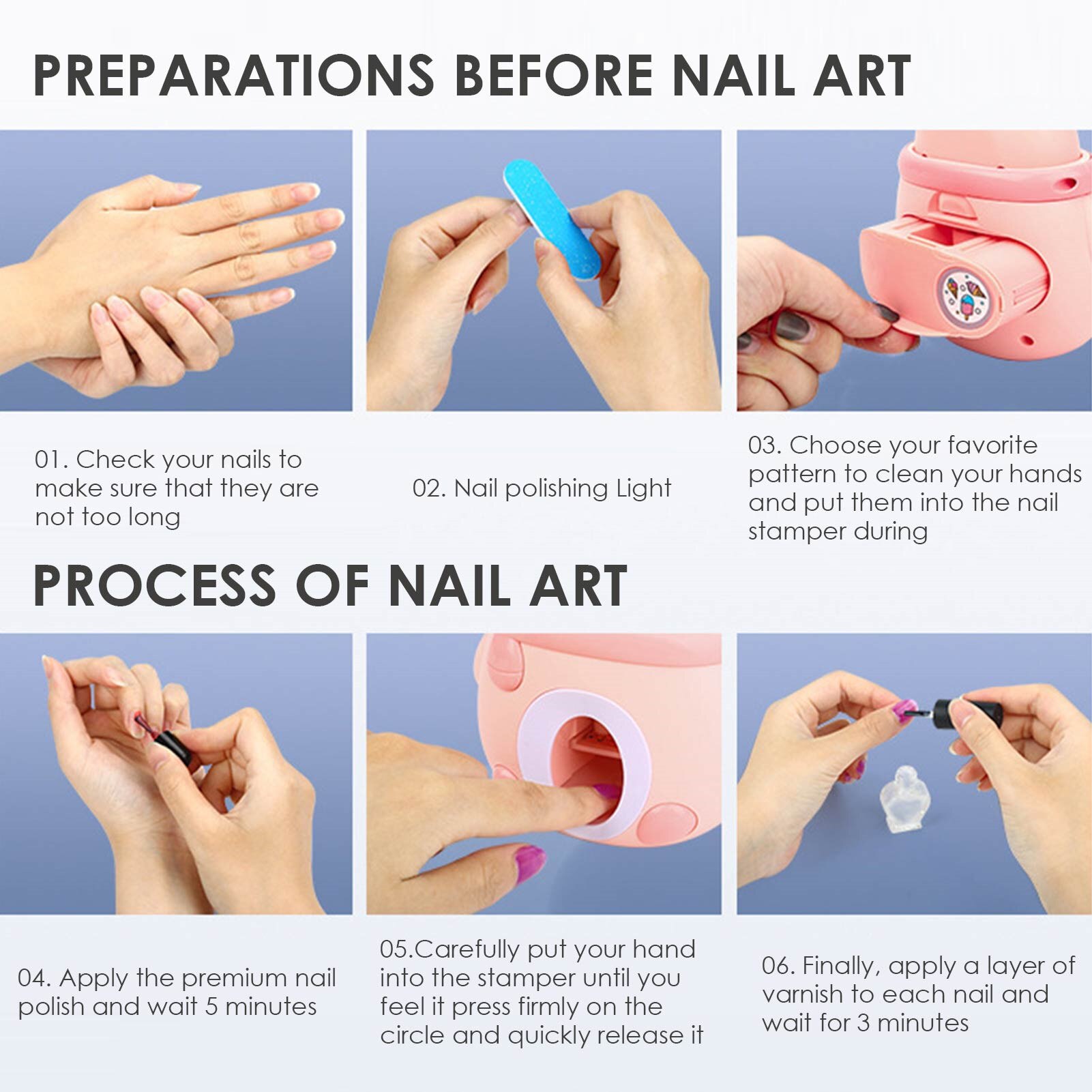 Nail Machine Toy Girl Cute Nail Accessories Nail P... – Grandado