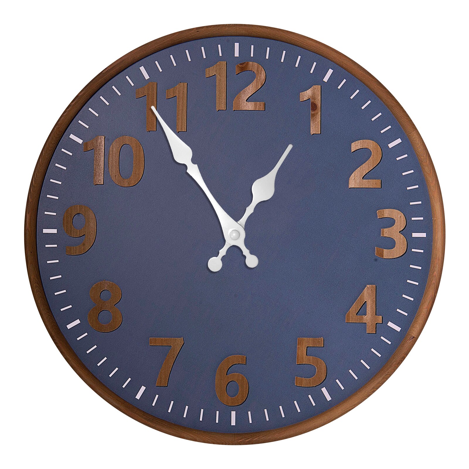 Wood Large Wall Clock Ultra Quiet Quartz Mechanism... – Grandado