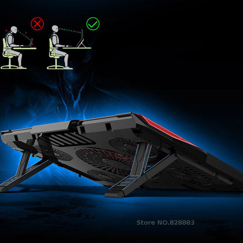 Coolcold Laptop Cooler Cooling Pad with 5 pc Fans ... – Vicedeal