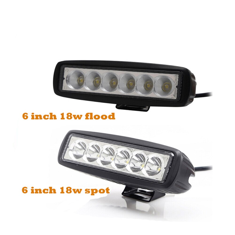 1 Pcs Ecahayaku 6 Inch Led Licht Bar 12V-30V 18W W... – Grandado
