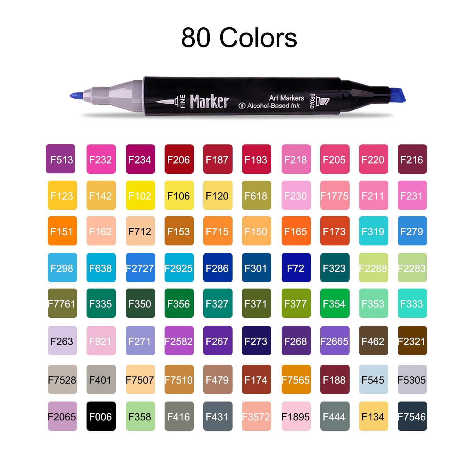 40/60/80 Colours Graphic Drawing Painting Alcohol ... – Vicedeal