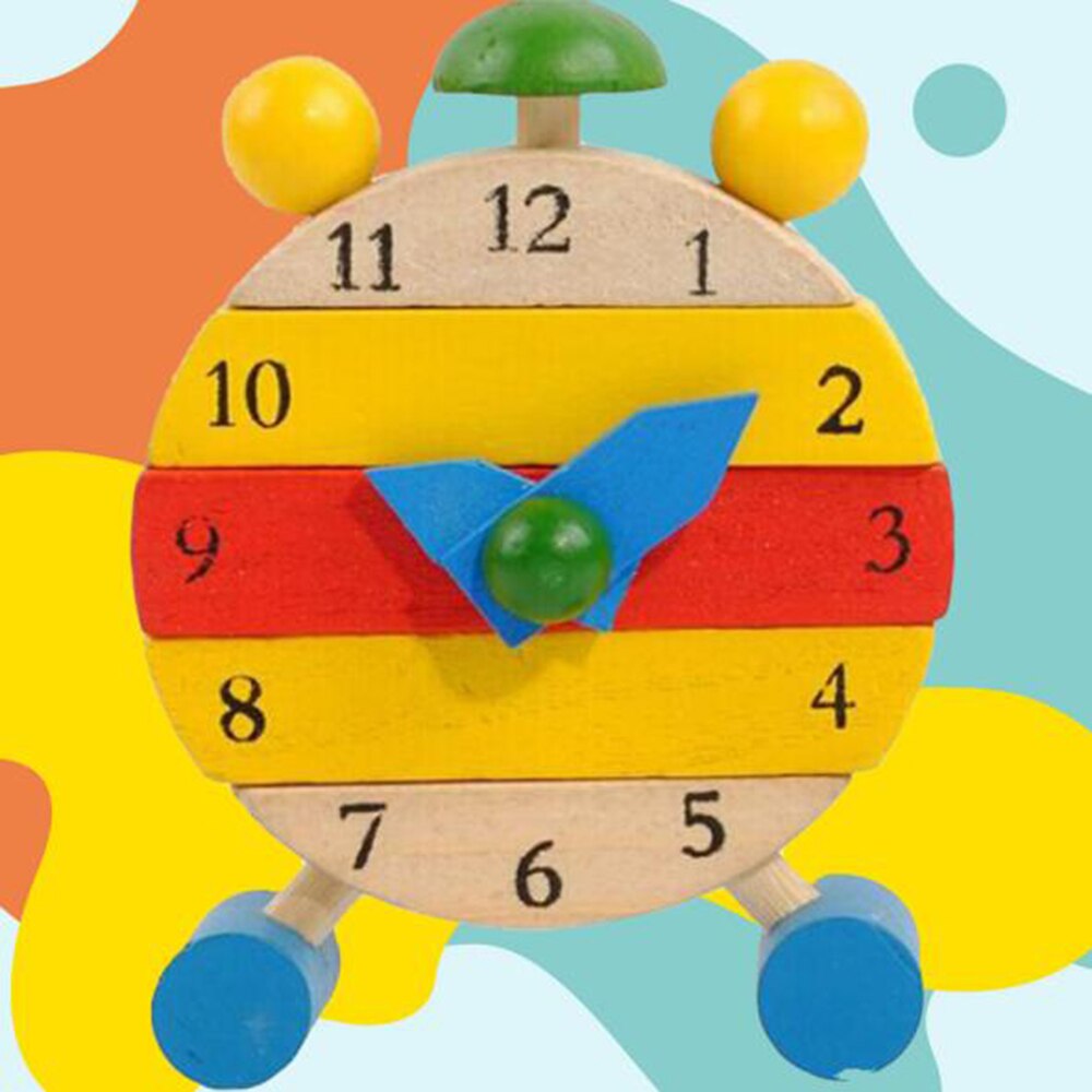 Colorful Wooden 12 Numbers Detachable Clock Toy Di... – Grandado