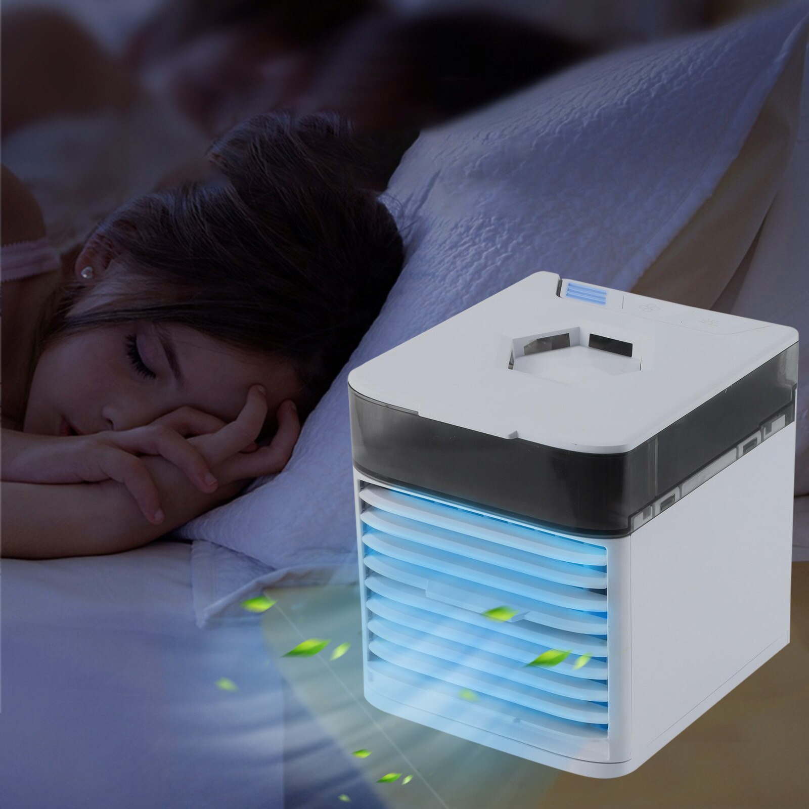 Portable Mini Air Cooler USB Small Air Cooler Ice ... – Vicedeal