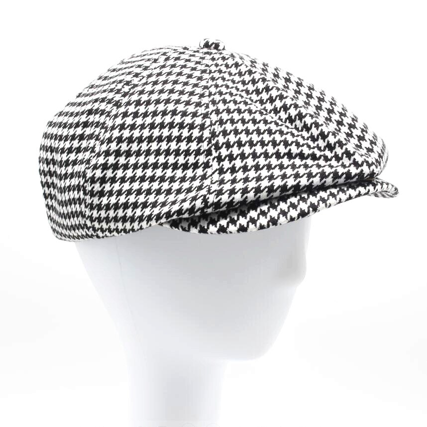 Women Black White Checked Hat Adults Cool Summer B... – Vicedeal