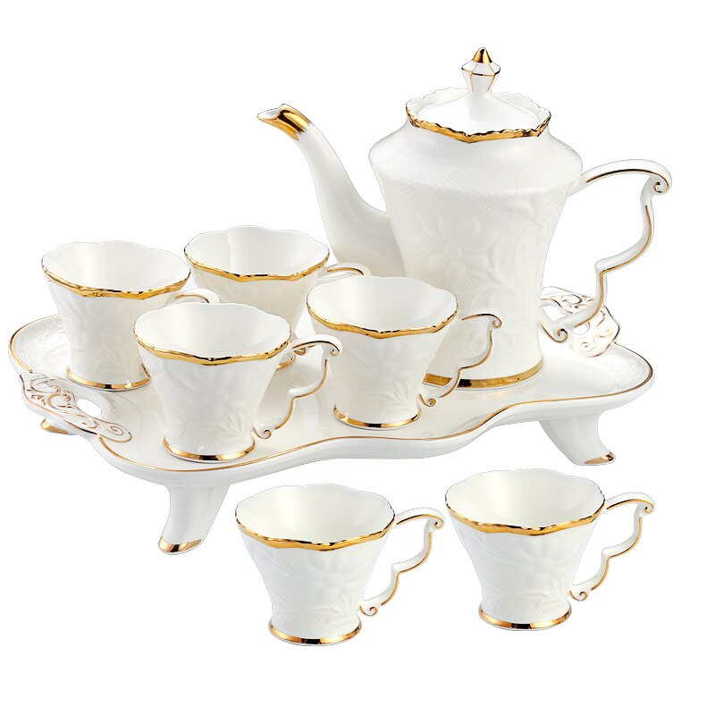 European Bone China Coffee Cup Set Home Ceramic Li... – Grandado