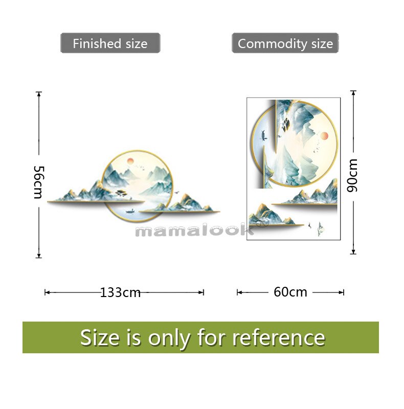 mamalook Chinese style wall art stickers, decorati... – Grandado