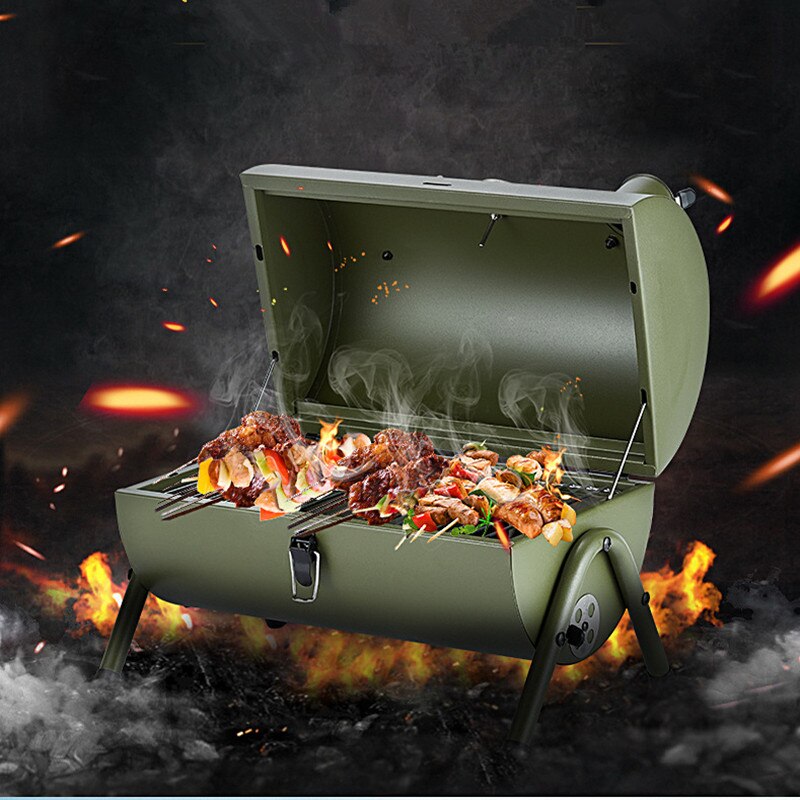 Portable Outdoor BBQ Grill Patio Camping Picnic Ba... – Grandado