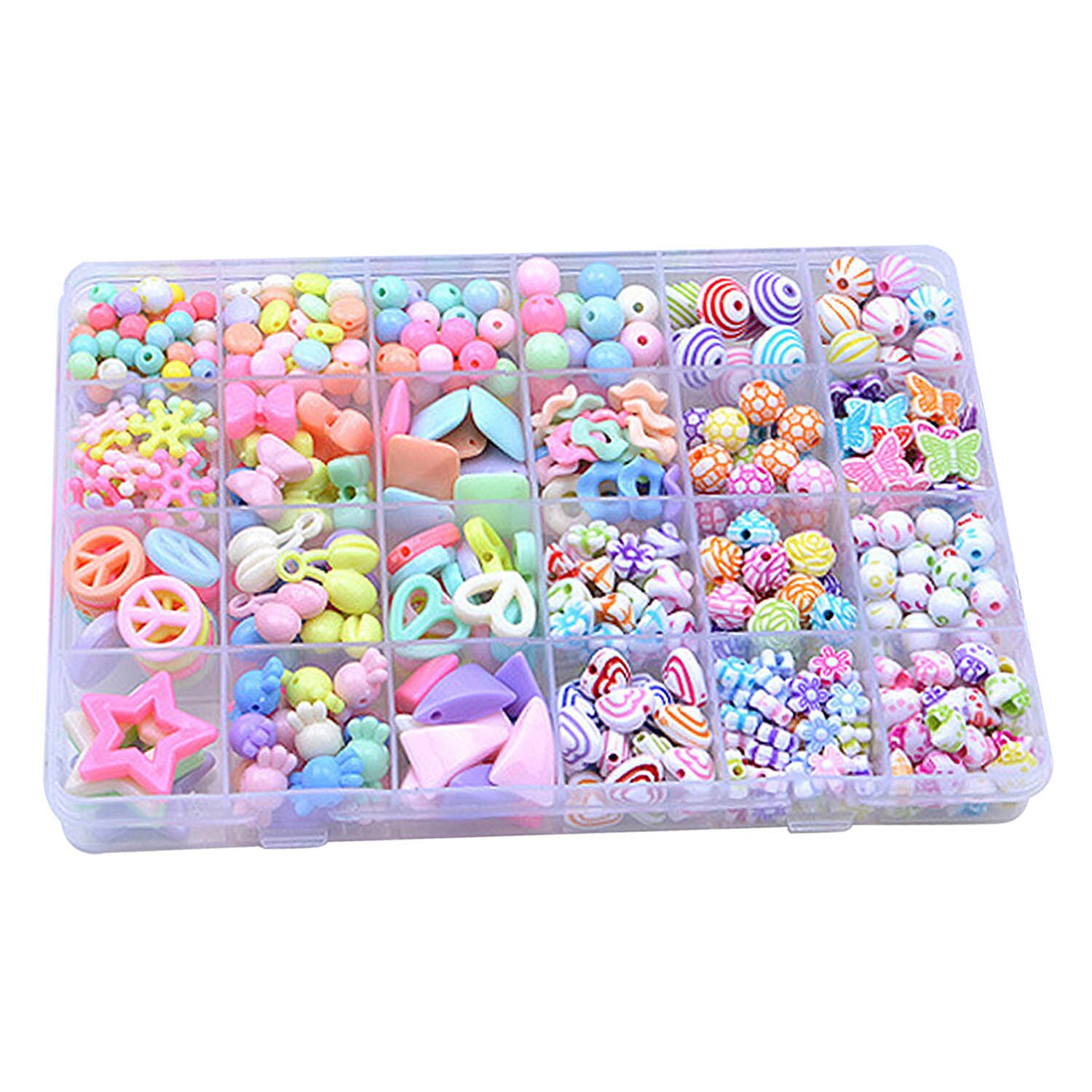 24-Grid Plastic DIY Beads Set Kit Early Educationa... – Grandado