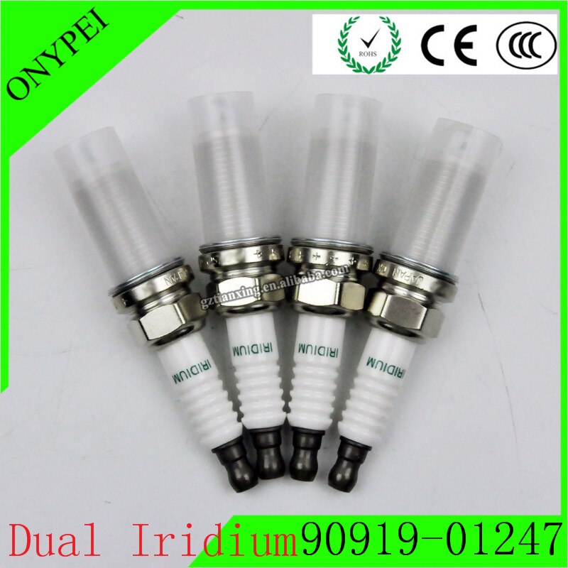 4 x 90919-01247 FK20HR-11 Dual Iridium Spark Plug ... – Grandado