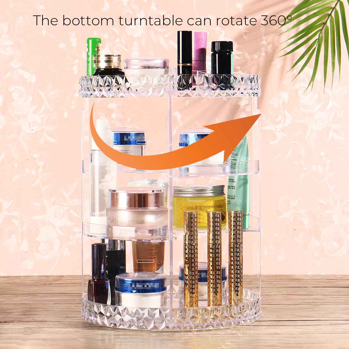 Rotat Cosmetic Storage Box Makeup Organizer Transp... – Grandado