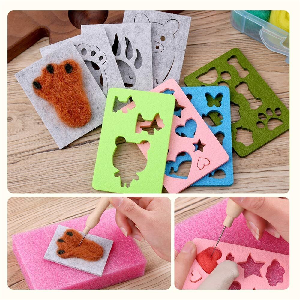 4Pcs/7Pcs Wool Felt Tool Set DIY Craft Stencil App... – Grandado