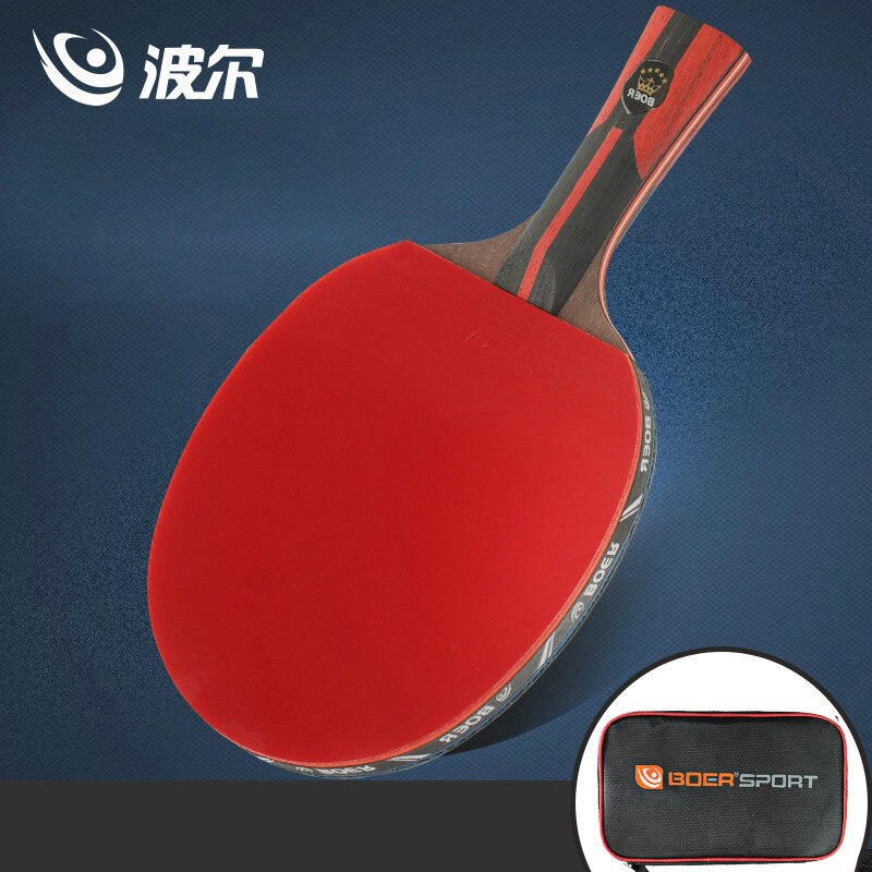 6 Star Carbon Blade Table Tennis Racket Rubber Wit... – Grandado