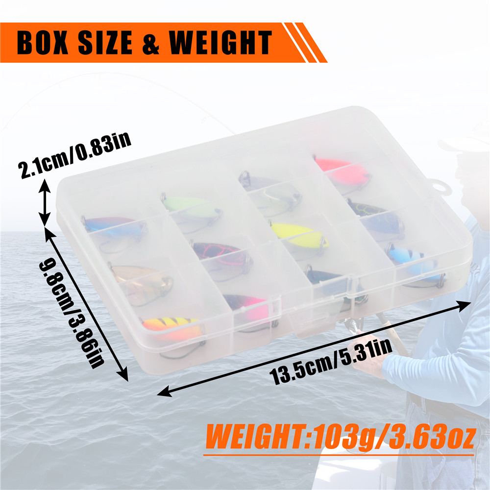 24Pcs/12Pcs Fishing Metal Spoon Fishing Lure Set 5... – Grandado